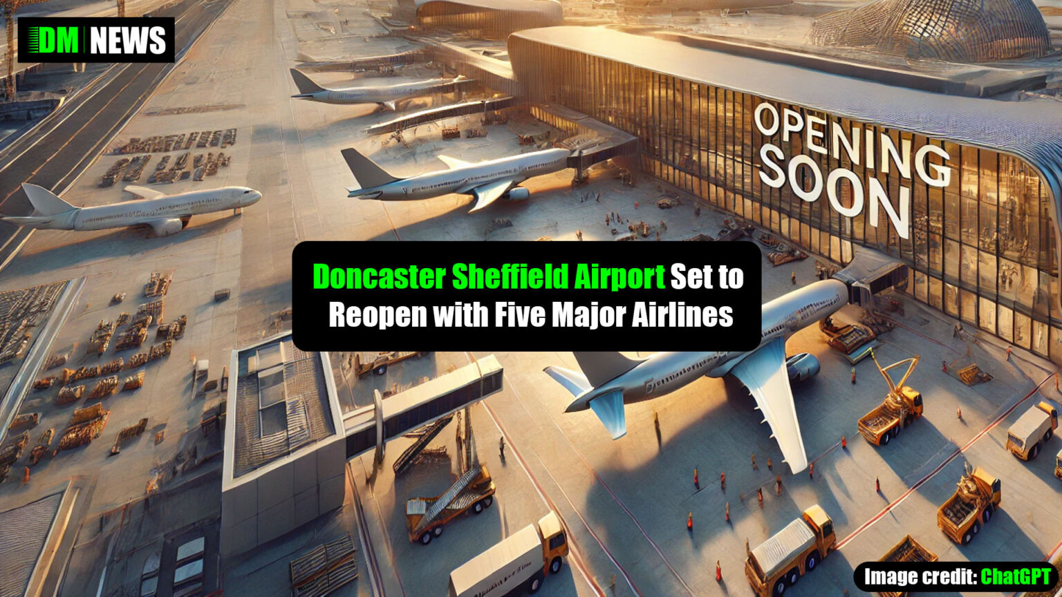 Doncaster Sheffield Airport Set to Reopen with Five Major Airlines